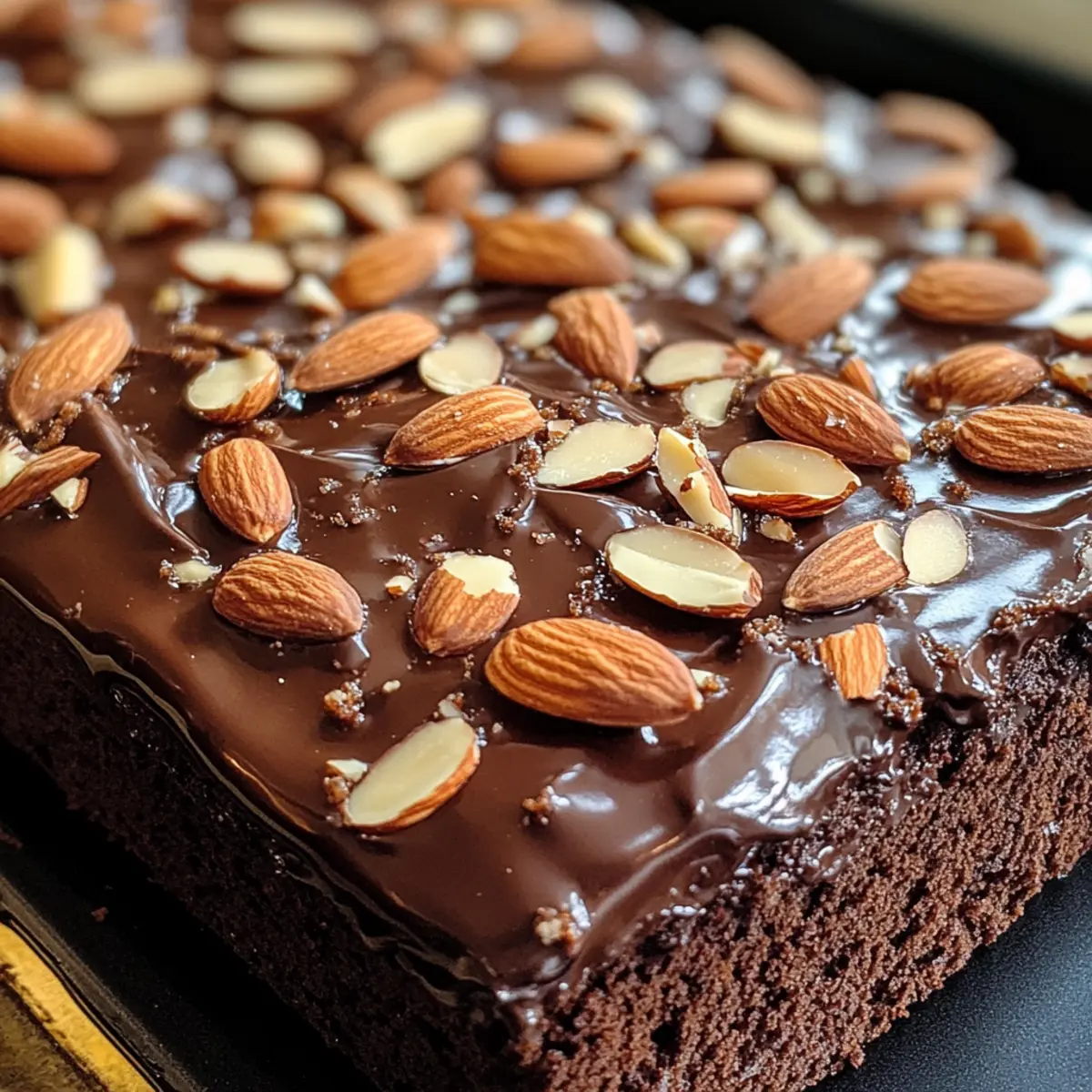 Irresistible Decadent Chocolate Almond Sheet Cake You'll Crave